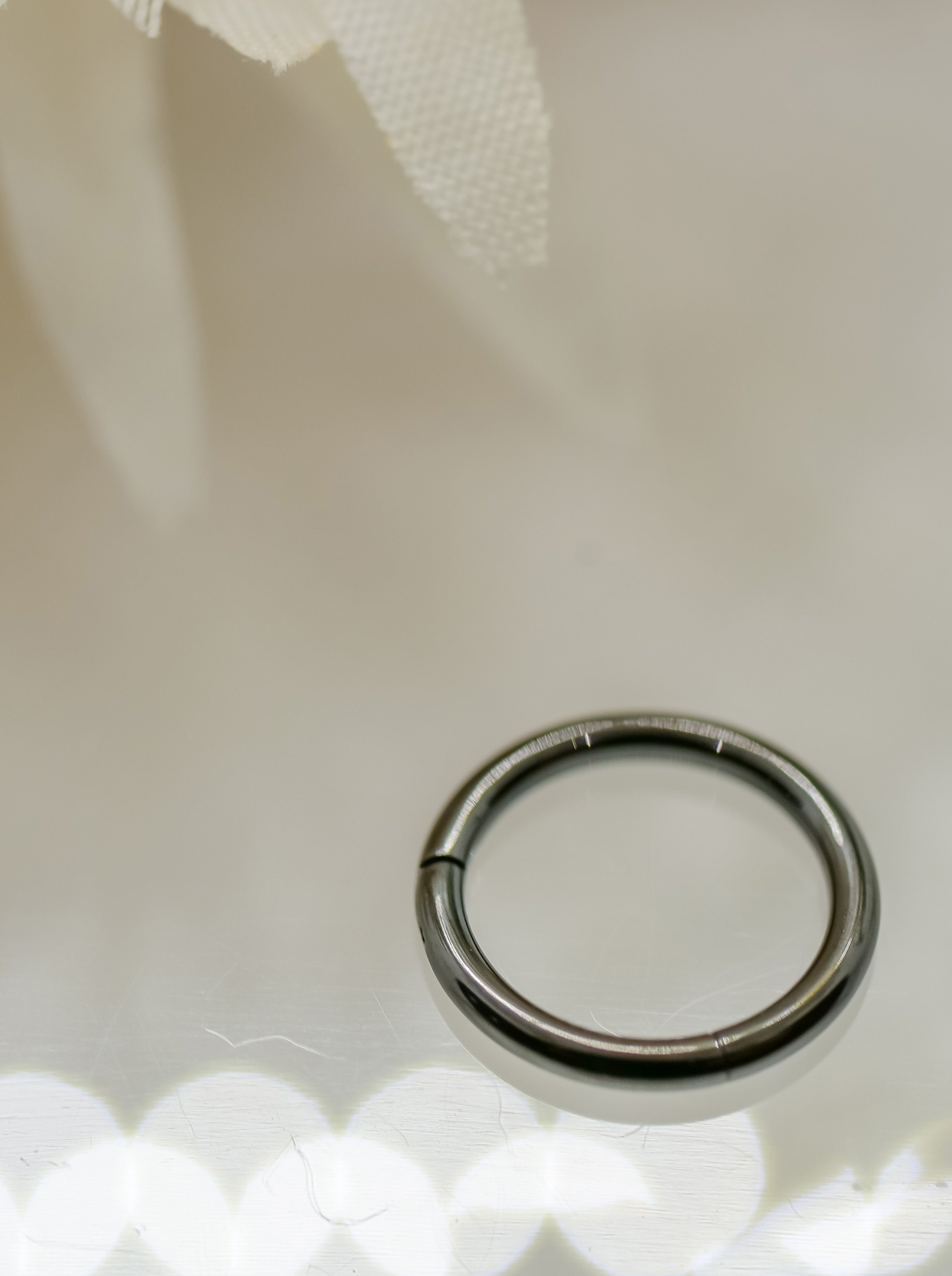 Black Clicker Ring - Standard Titanium Jewelry – BodyALTAR